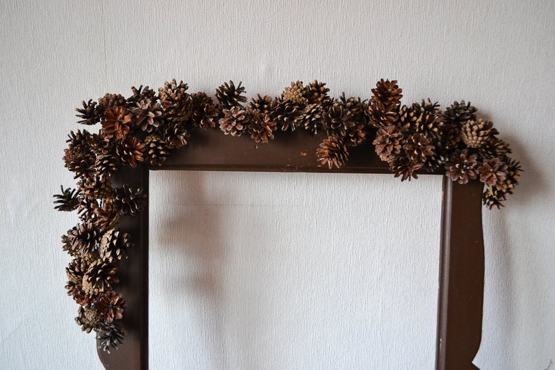 Natural Pine Cone Garland Rustic Party Garland Pine Cone - Etsy
