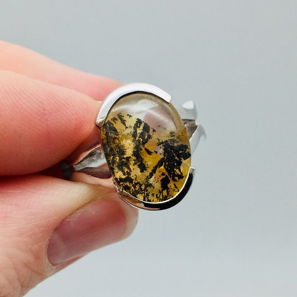 Dendritic Agate Ring - Etsy Canada