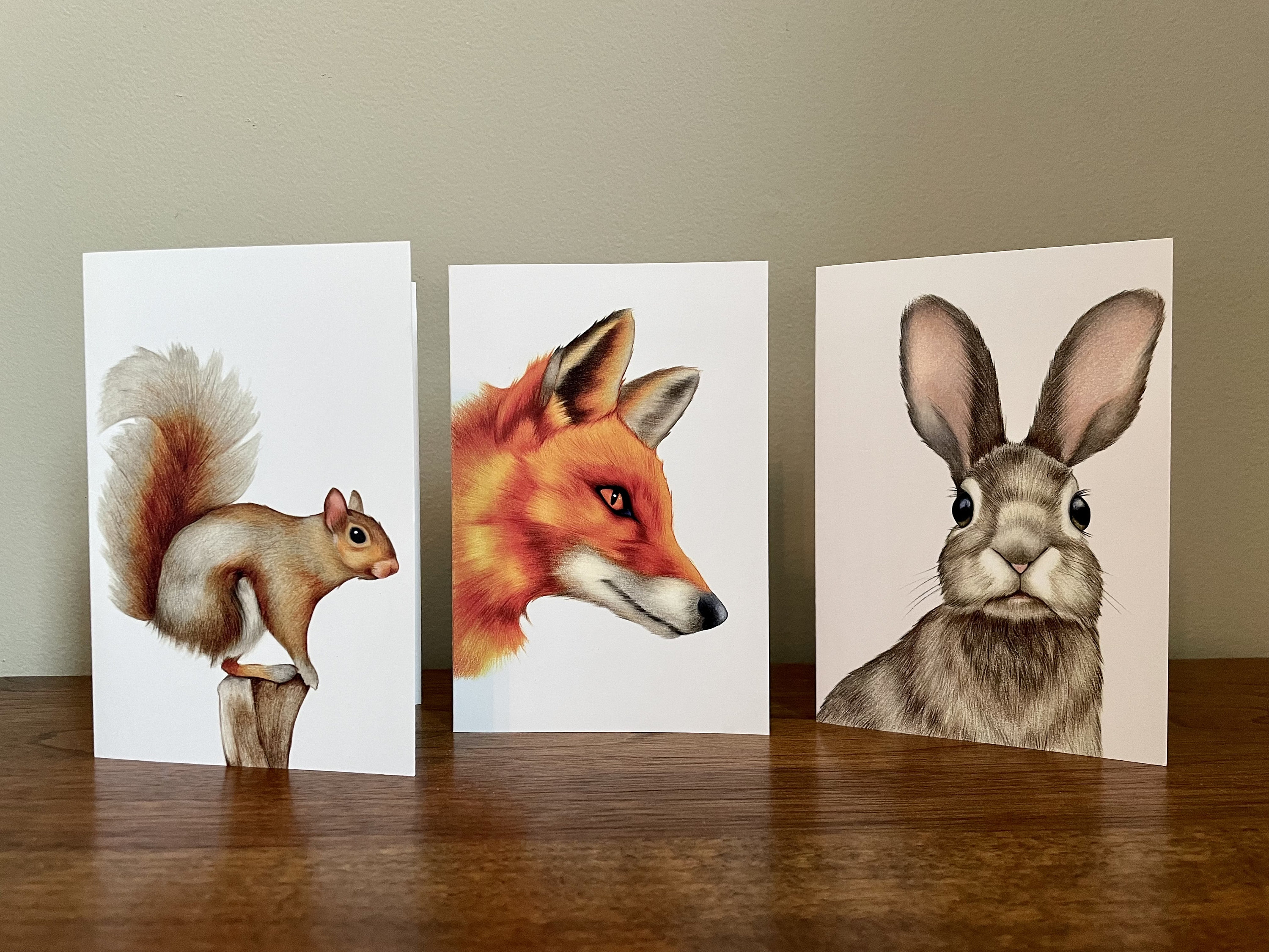 WOODLAND ANIMALS NOTECARDS - Etsy
