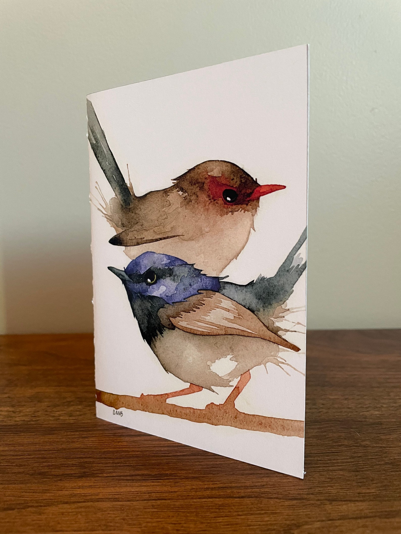 Original Little Bird Notecard Set Watercolor Illustration - Etsy