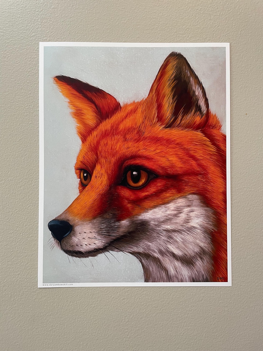 Fox Art Print | Fine Art Print | Original Artwork | Wildlife Art | Wall ...