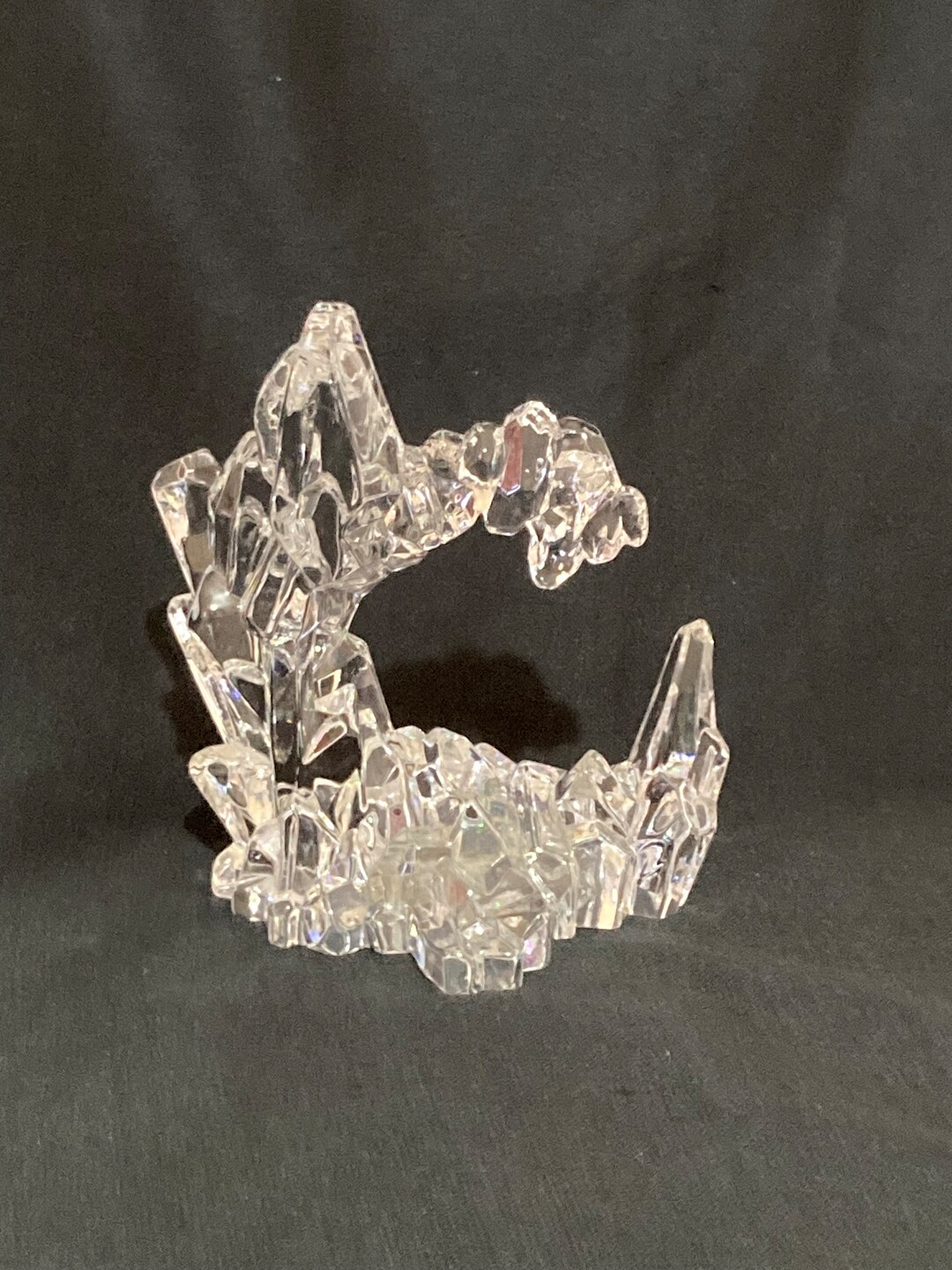 Crystal Art Glass Multi Faceted Crystals Sculpture Paperweight - Etsy