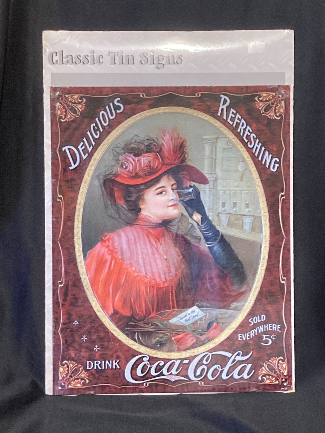 Classic Tin Sign Coca Cola - Etsy