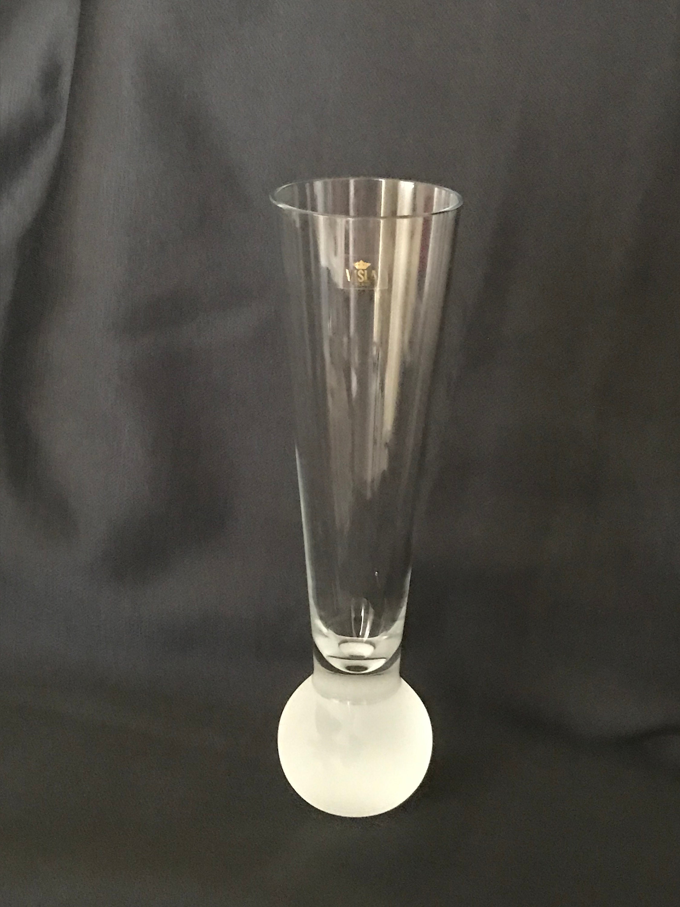 Visla Poland Hand Made Art Glass Vase Etsy Australia