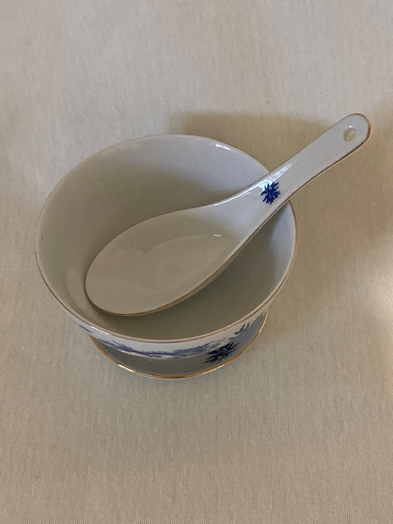 Taiwan Porcelain Blue Dragon Rice Soup Bowl Sauce Bowl and - Etsy