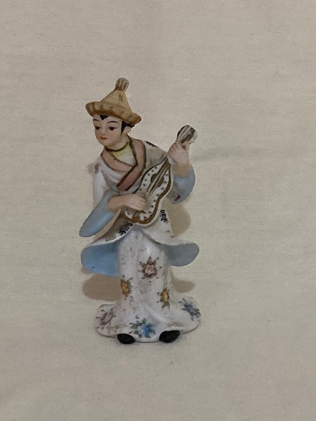 Japan Lefton Asian Figurine Playing a Lute or Mandolin - Etsy