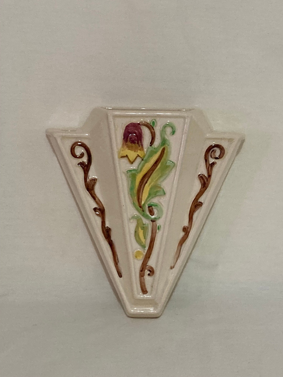 Art Deco Gothic Flaxman Wade Heath England Wall Pocket - Etsy