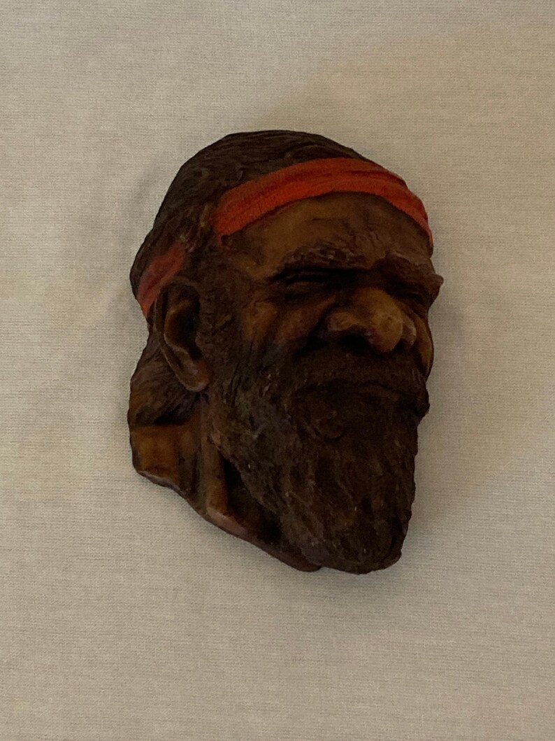 Australian Aboriginal Mans Face Wall Hanging - Etsy