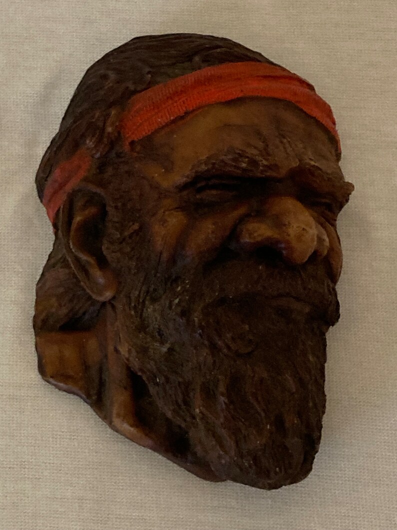 Australian Aboriginal Mans Face Wall Hanging - Etsy