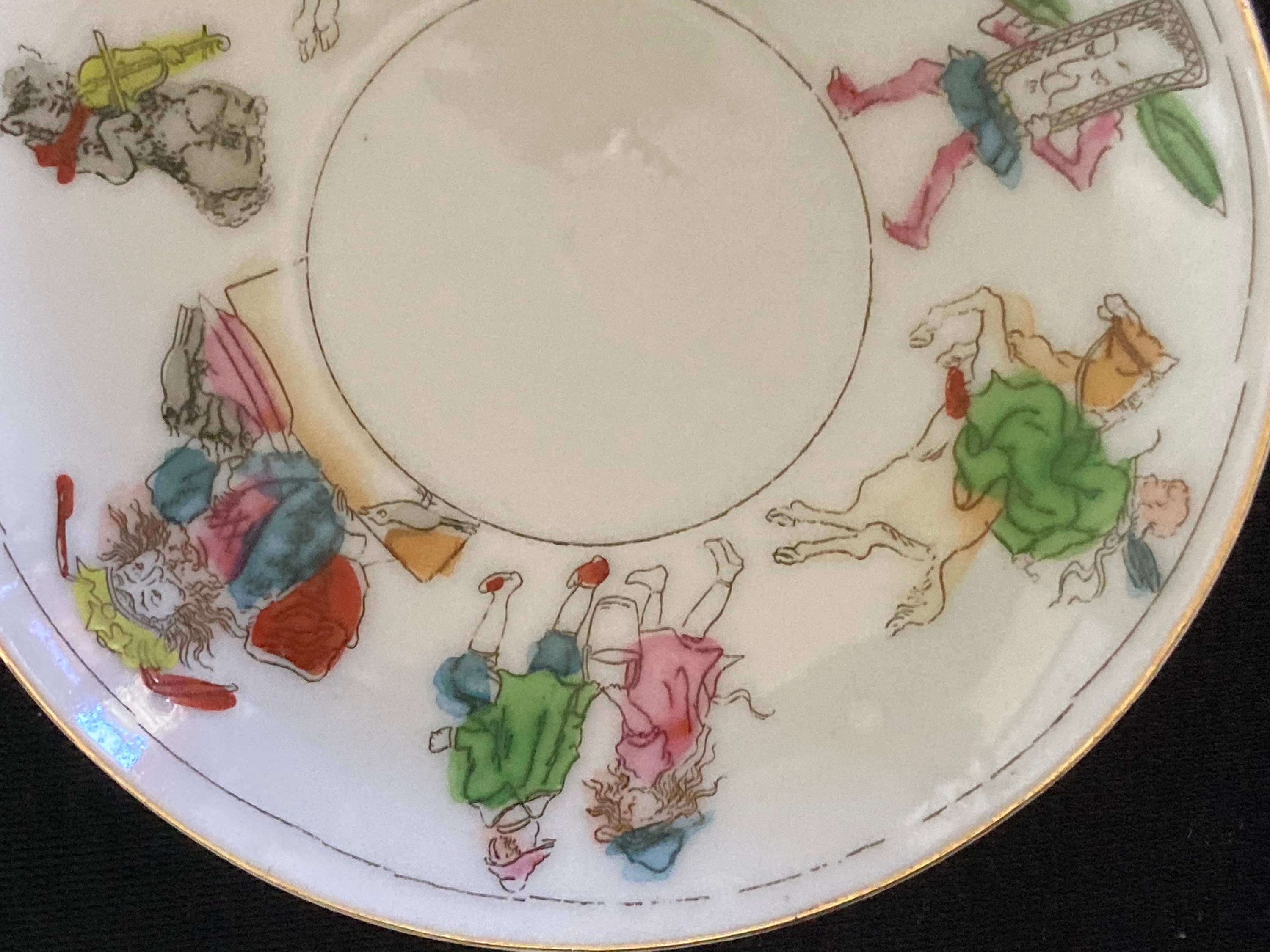 Vintage Nursery Rhyme Porcelain Tea Set - Incomplete - Etsy