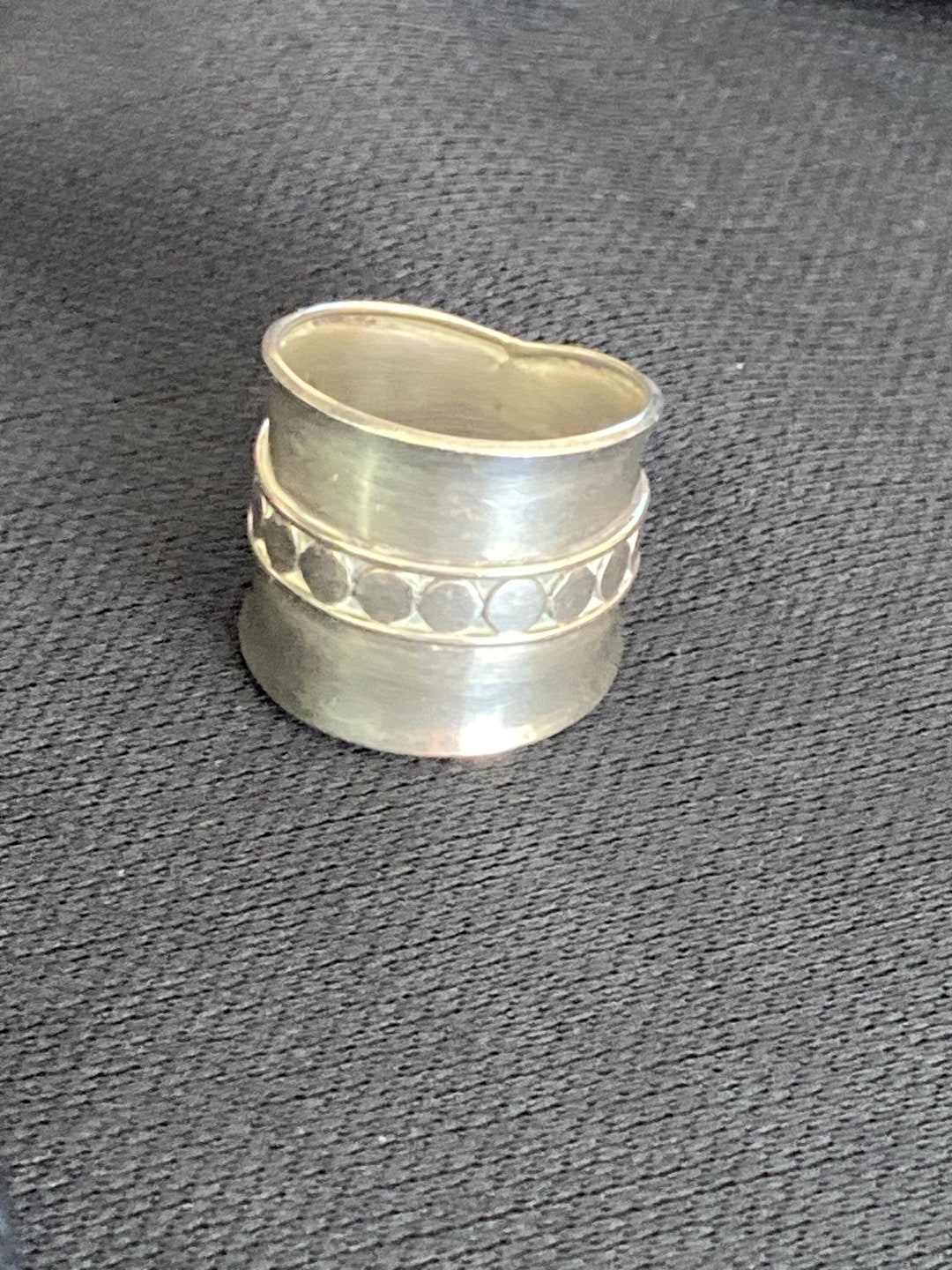 Vintage Sterling Silver 925 Wide Cigar Band Ring - Etsy
