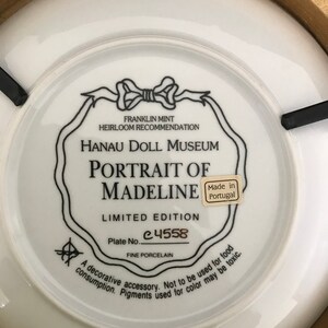 Franklin Mint - 'portrait of Madeline' Wall Plate - Etsy