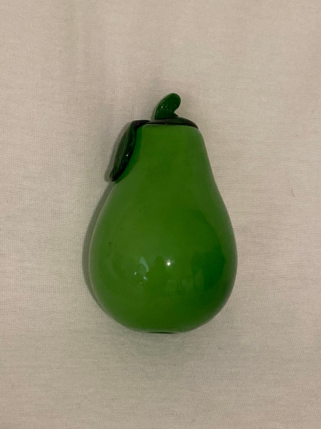 Art Glass Hand Blown Pear Decorative Fruit - Etsy