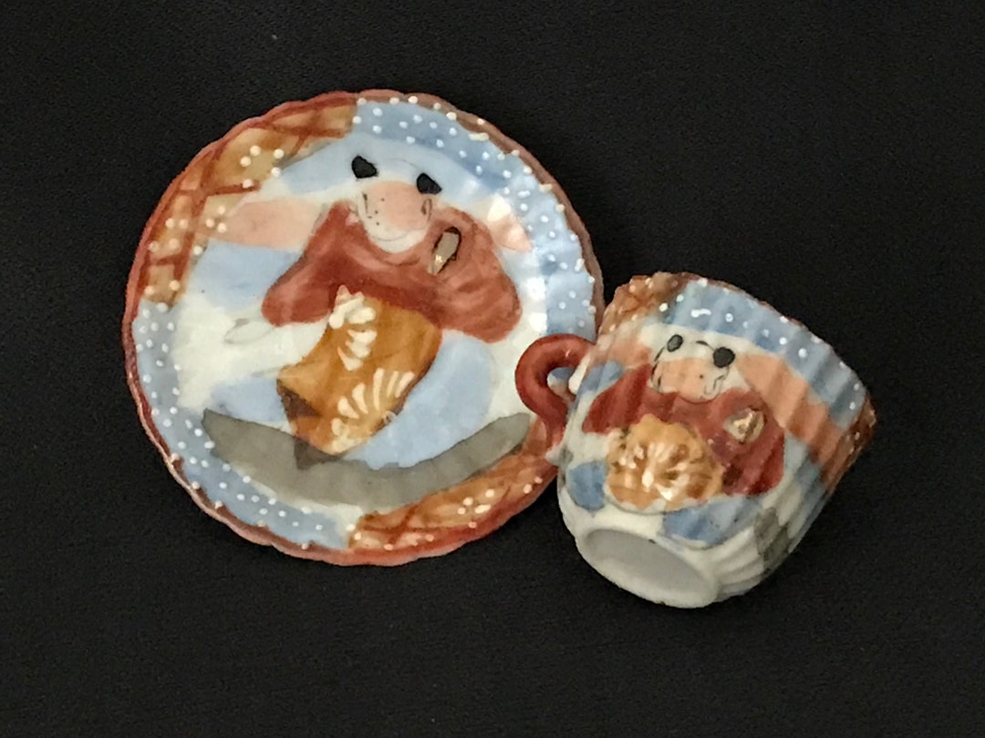 Vintage Child's Tea Set Cup and Saucer - Etsy