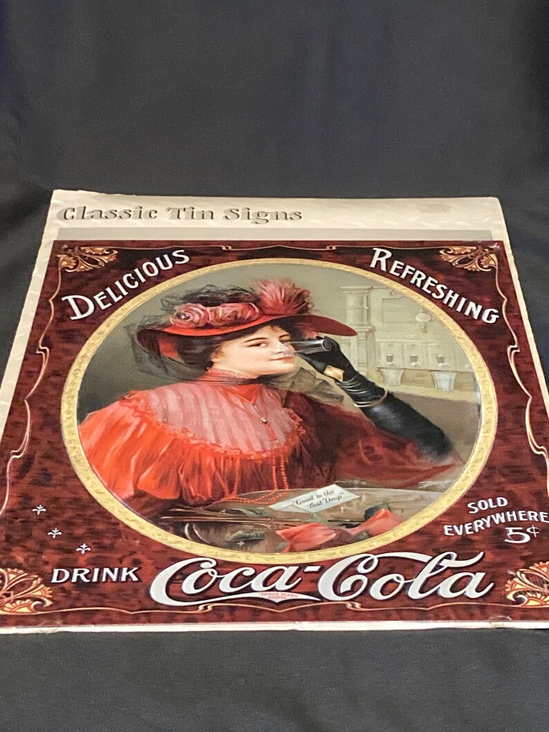 Classic Tin Sign Coca Cola - Etsy