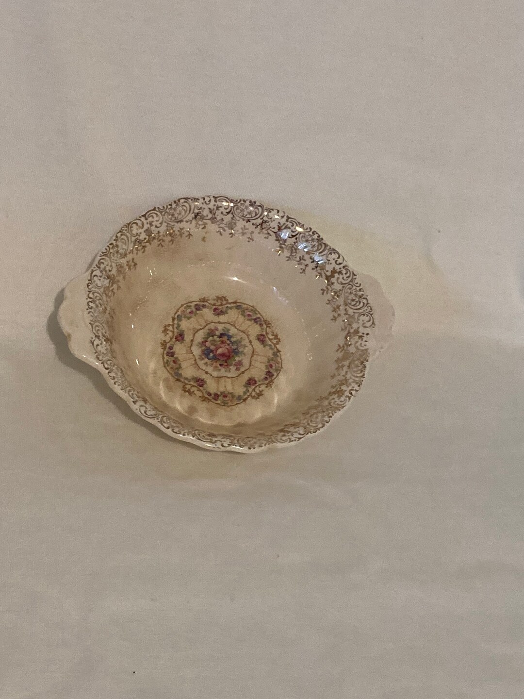 Antique Aristocrat Imperial Ware Perl Roses Serving Bowl 22kt Gold - Etsy