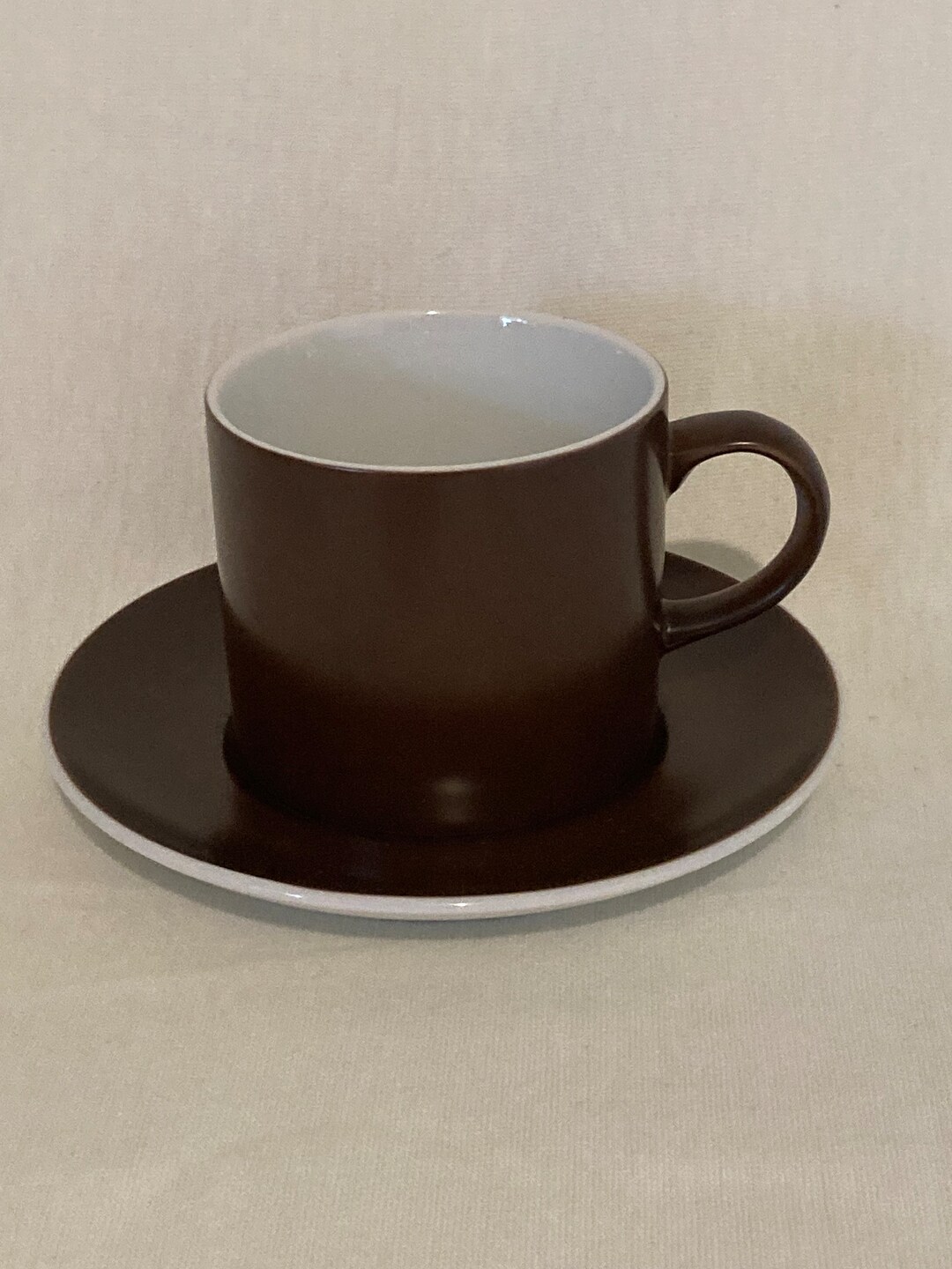 Kelco Japan Fine Porcelain Brown Cup and Saucer Set - Etsy