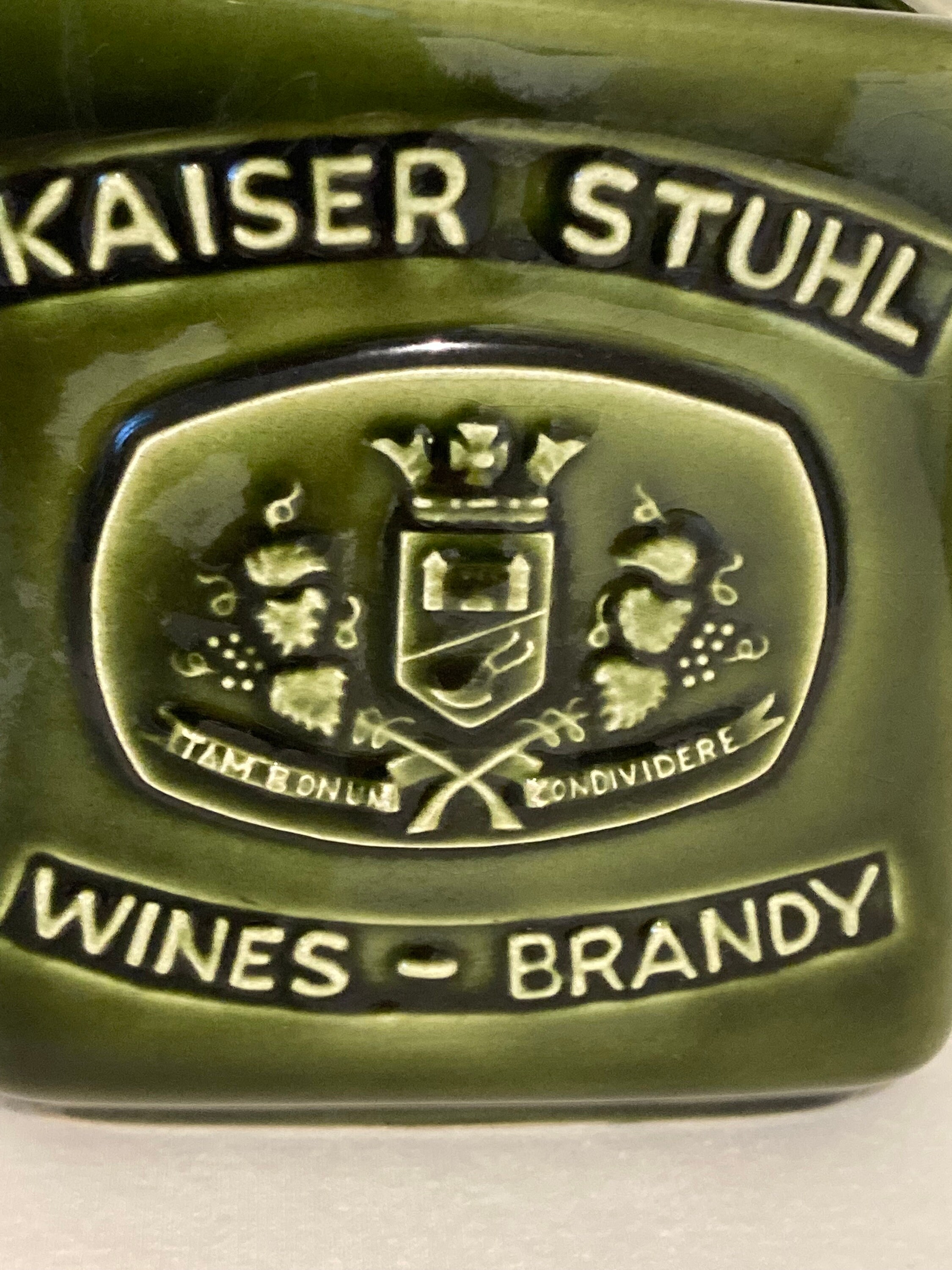 Vintage Australia Kaiser Stuhl Wines Brandy Green Jug - Etsy Australia