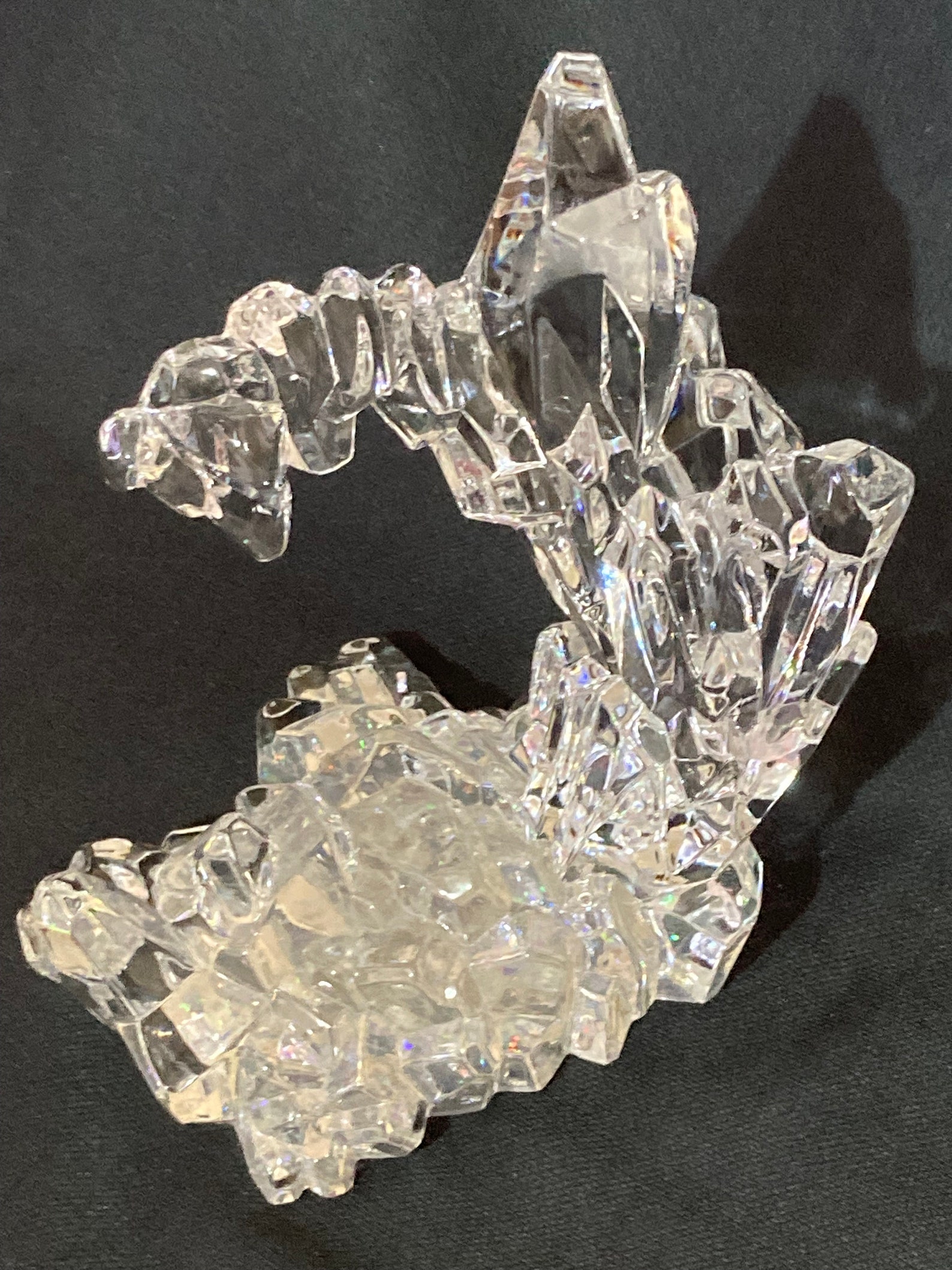 Crystal Art Glass Multi Faceted Crystals Sculpture Paperweight - Etsy