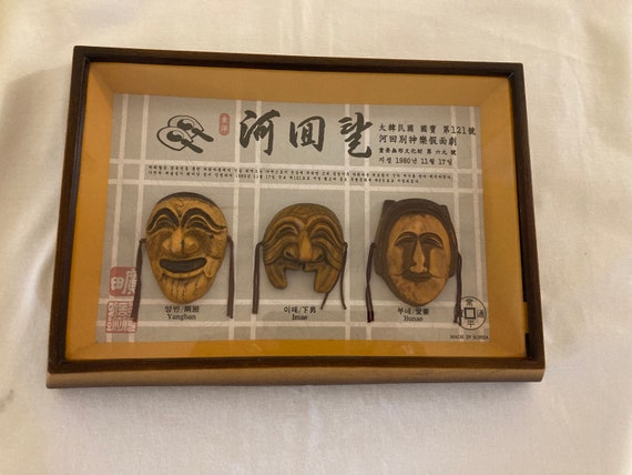 Korean 'the Mask Play of Hahoe Byeolsin' - Etsy