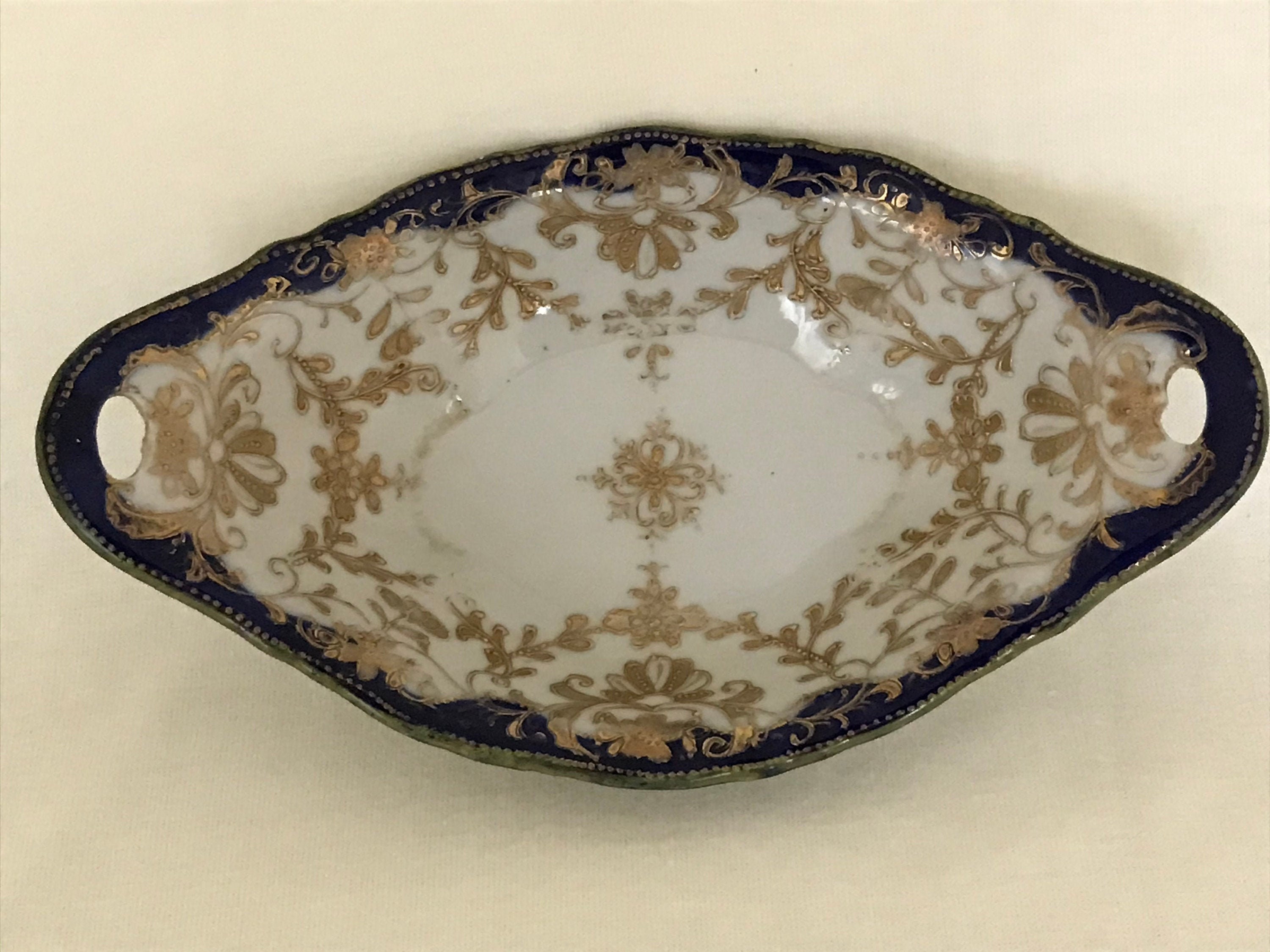 Japan I. E. C. & Co Hand Painted Porcelain Boat Shaped Bowl - Etsy ...