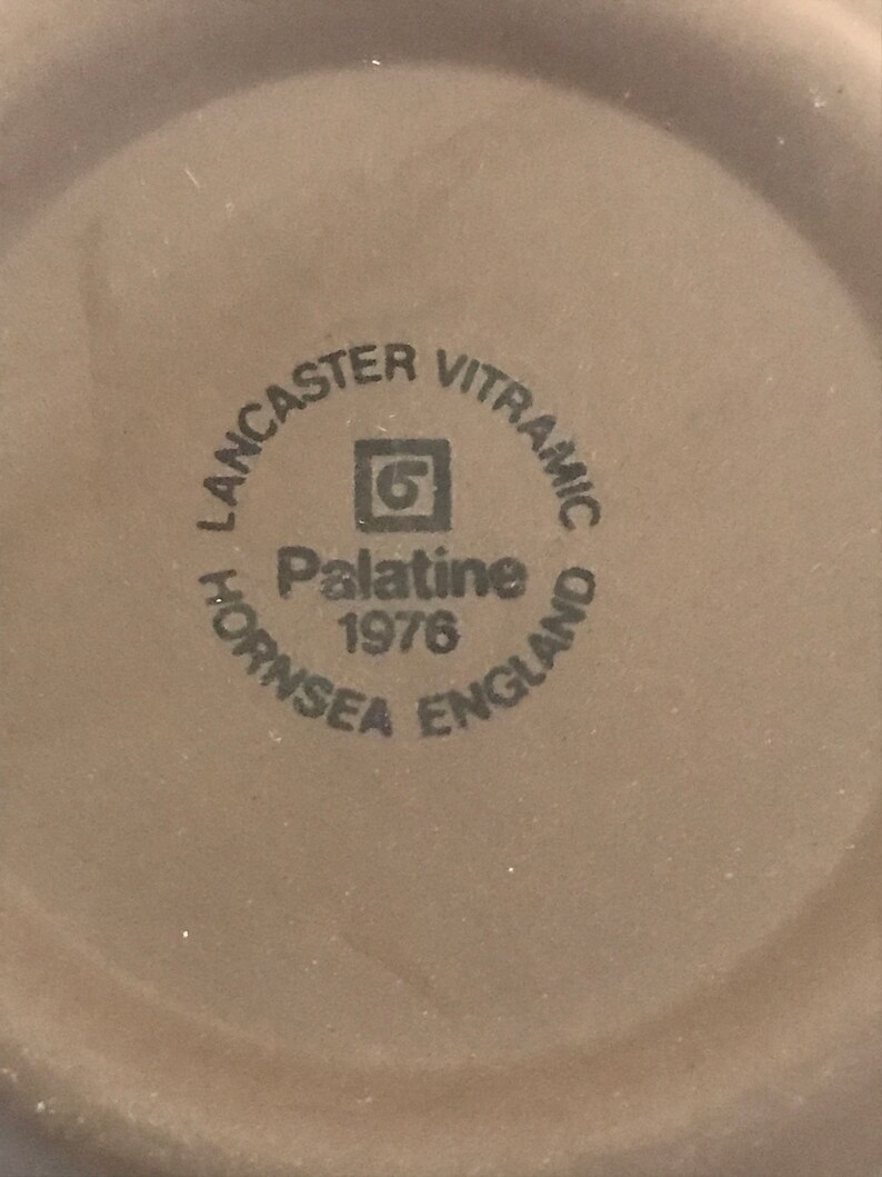Palatine Hornsea Lancaster Pottery Cup & Saucer - Etsy