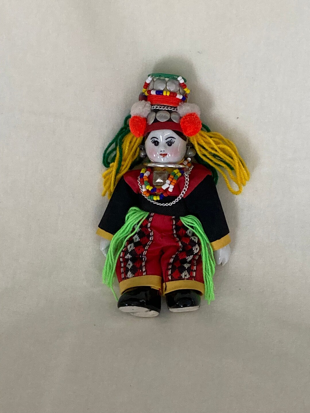 Thailand Hand Made Hmong Porcelain Doll in Traditional Clothing - Etsy