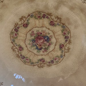 Antique Aristocrat Imperial Ware Perl Roses Serving Bowl 22kt Gold - Etsy