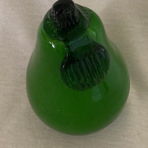 Glass Art Green Pear Decorative Fruit - Etsy