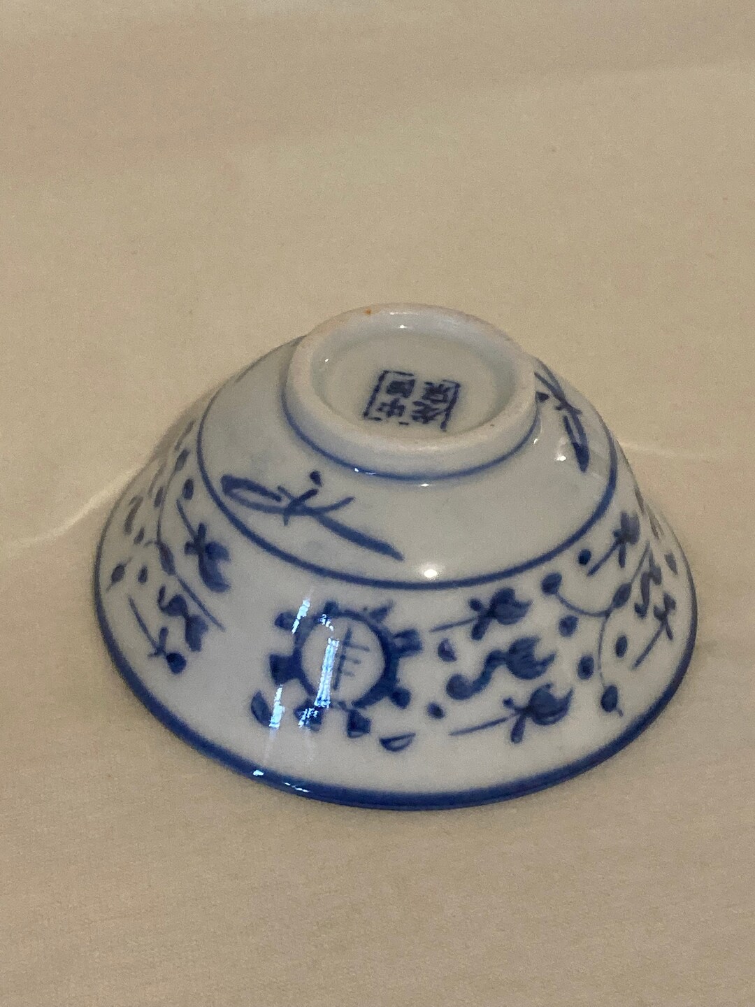 Chinese Traditional Blue and White Rice Bowl - Etsy