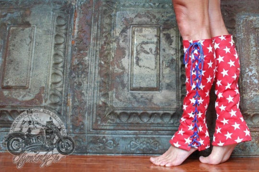 Knee-high Lace-up Boots/half Chaps - Etsy