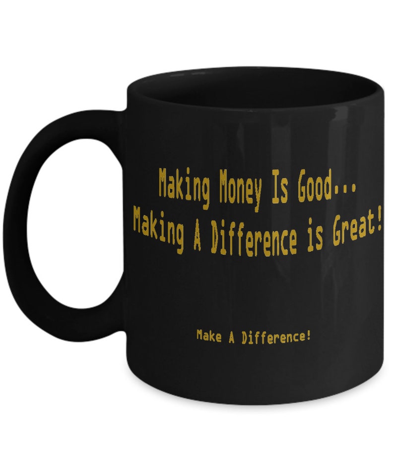 Make A Difference Coffee Mug Gifts for Her, Gifts for Him, Holiday Gift ...