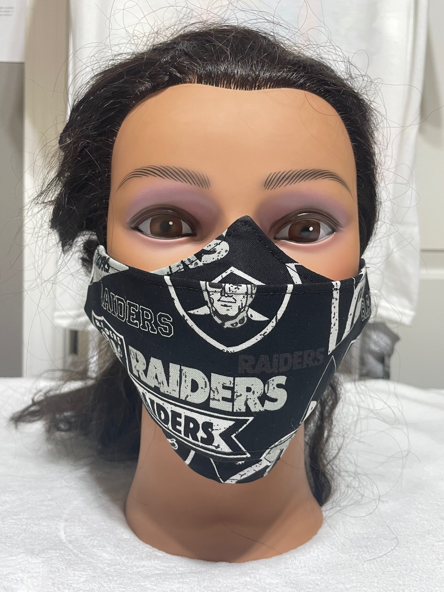 3D Las Vegas Raiders Face Mask, Reusable, Washable, Comfortable ...