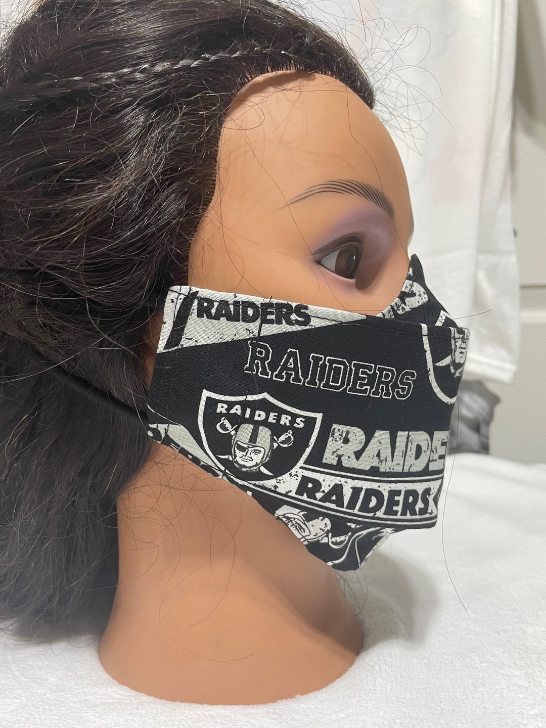 3D Las Vegas Raiders Face Mask, Reusable, Washable, Comfortable ...