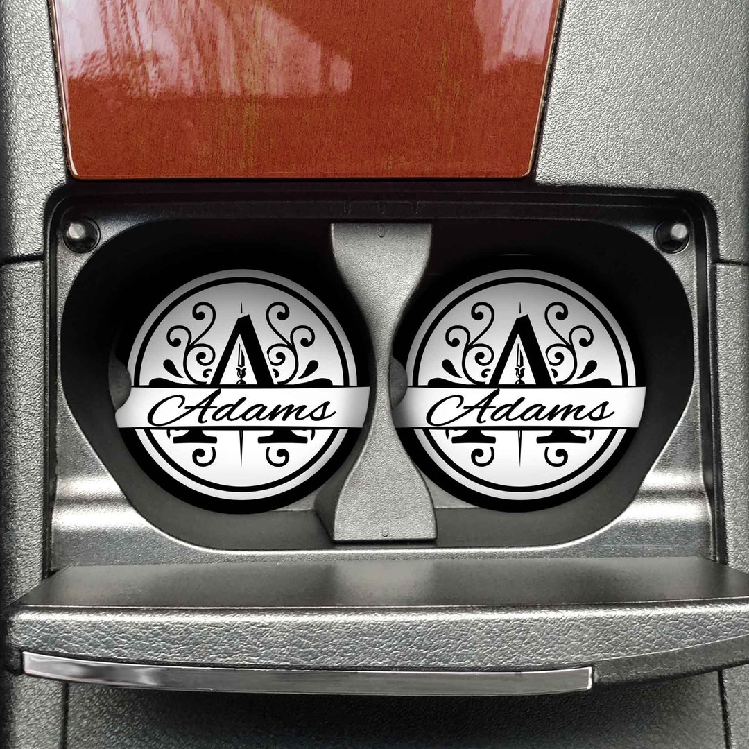 Personalized Car Coasters | Custom Car Accessories | Split Circle ...