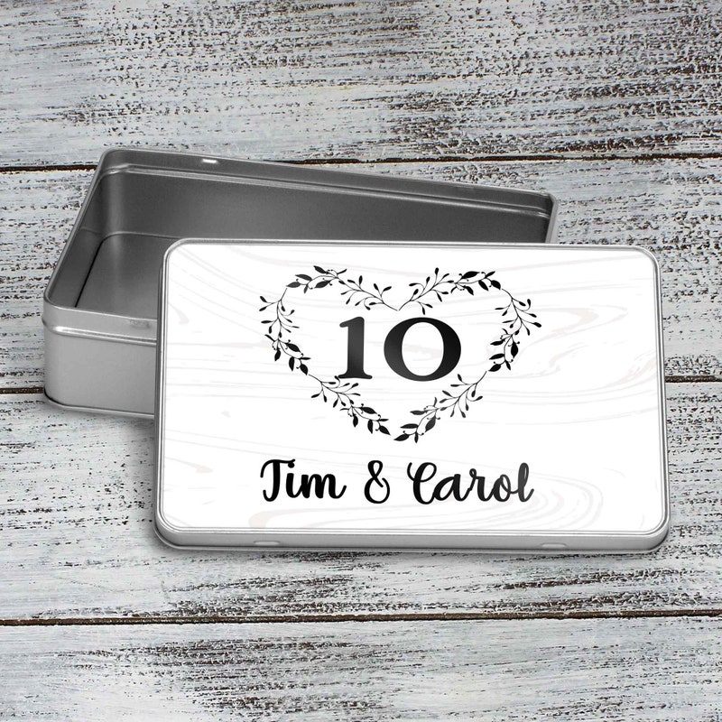 Custom Tin Keepsake Box - Etsy