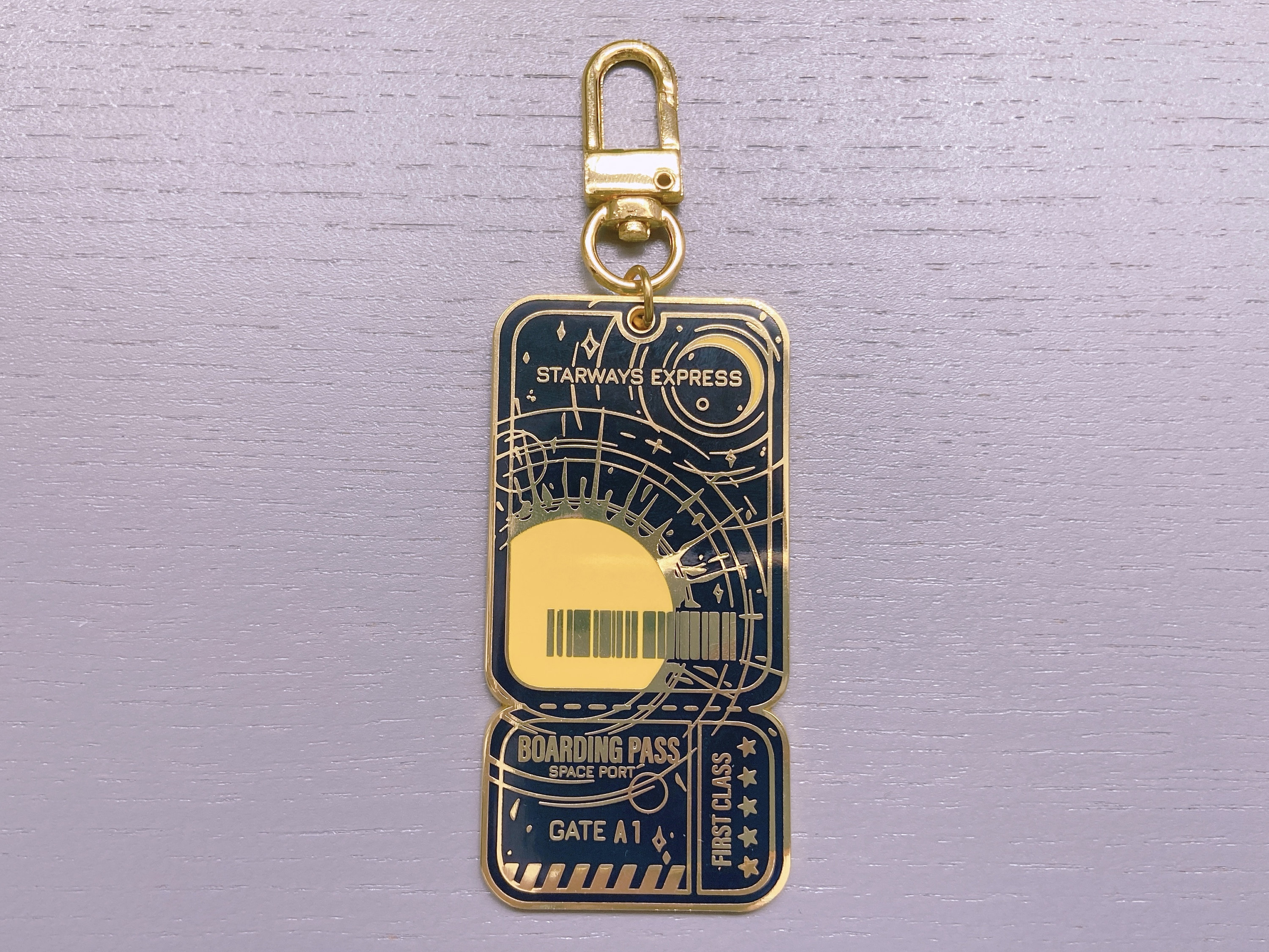 Space Travel Boarding Pass Keychain - Etsy