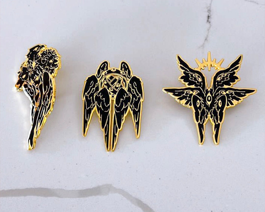 Black Angels Pin - Etsy