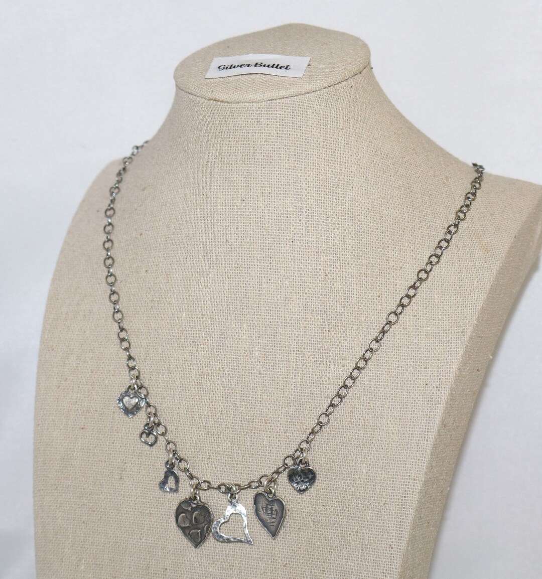 Silpada Sterling Silver HTF Oxidized Heart Charm Necklace N2052 - Etsy