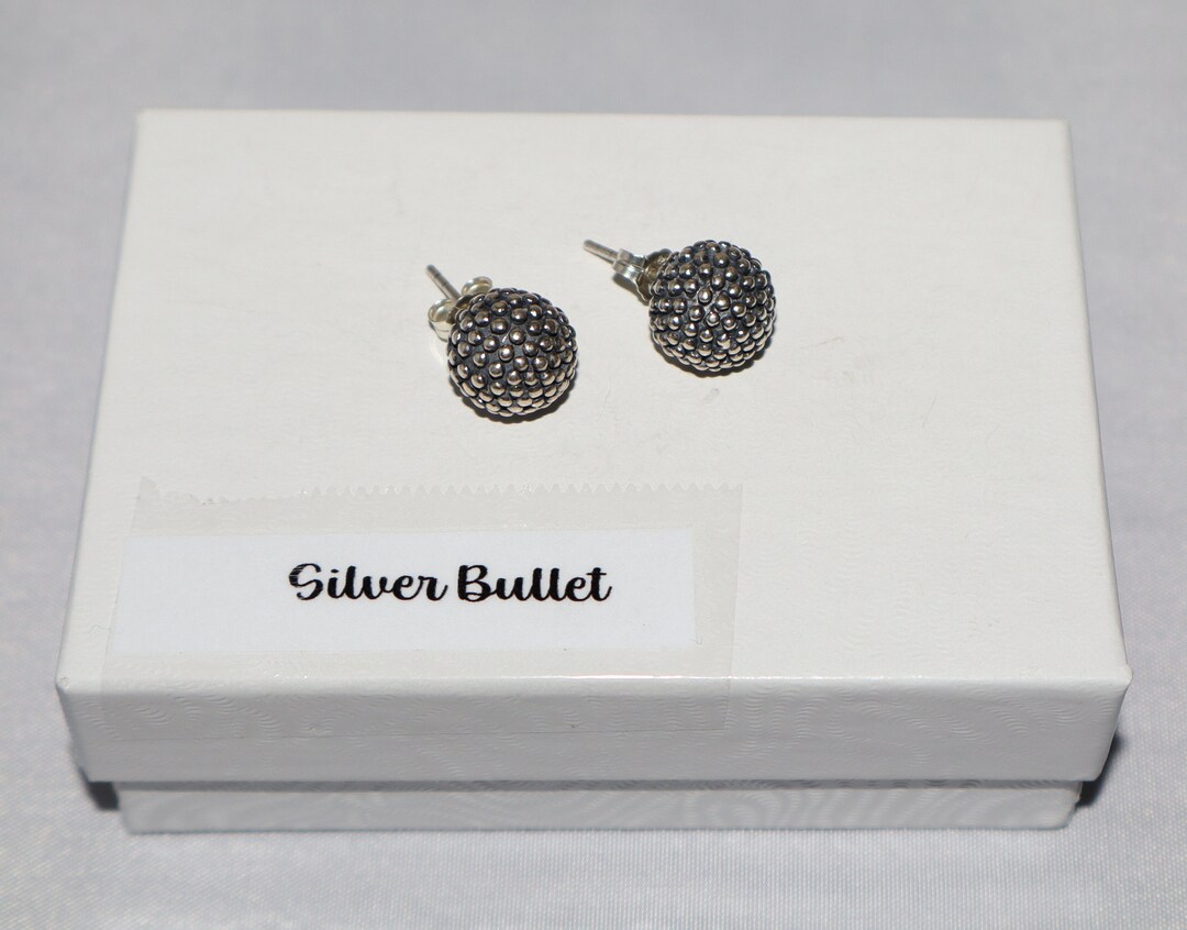 Silpada Sterling Silver Oxidized Popcorn Stud Earrings P1226 - Etsy