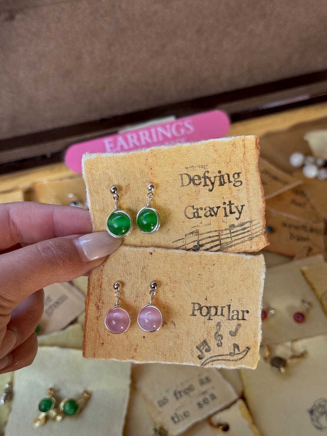 Wicked Earrings, Glinda Earrings, Elphaba Earrings, Wicked Movie ...
