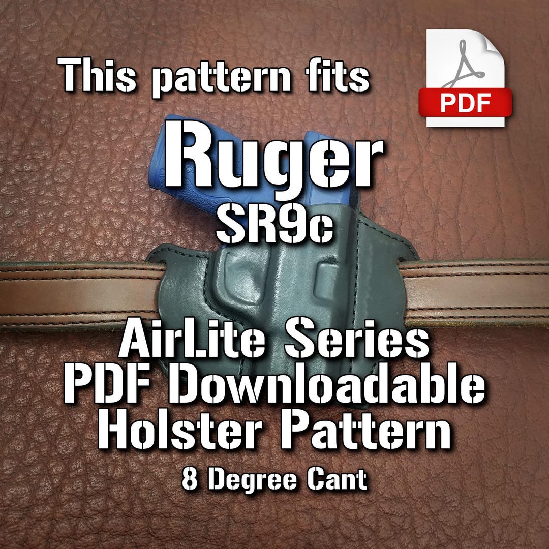 PDF Holster Pattern Fits Ruger Sr9c | EDC Airlite Pancake Holster ...