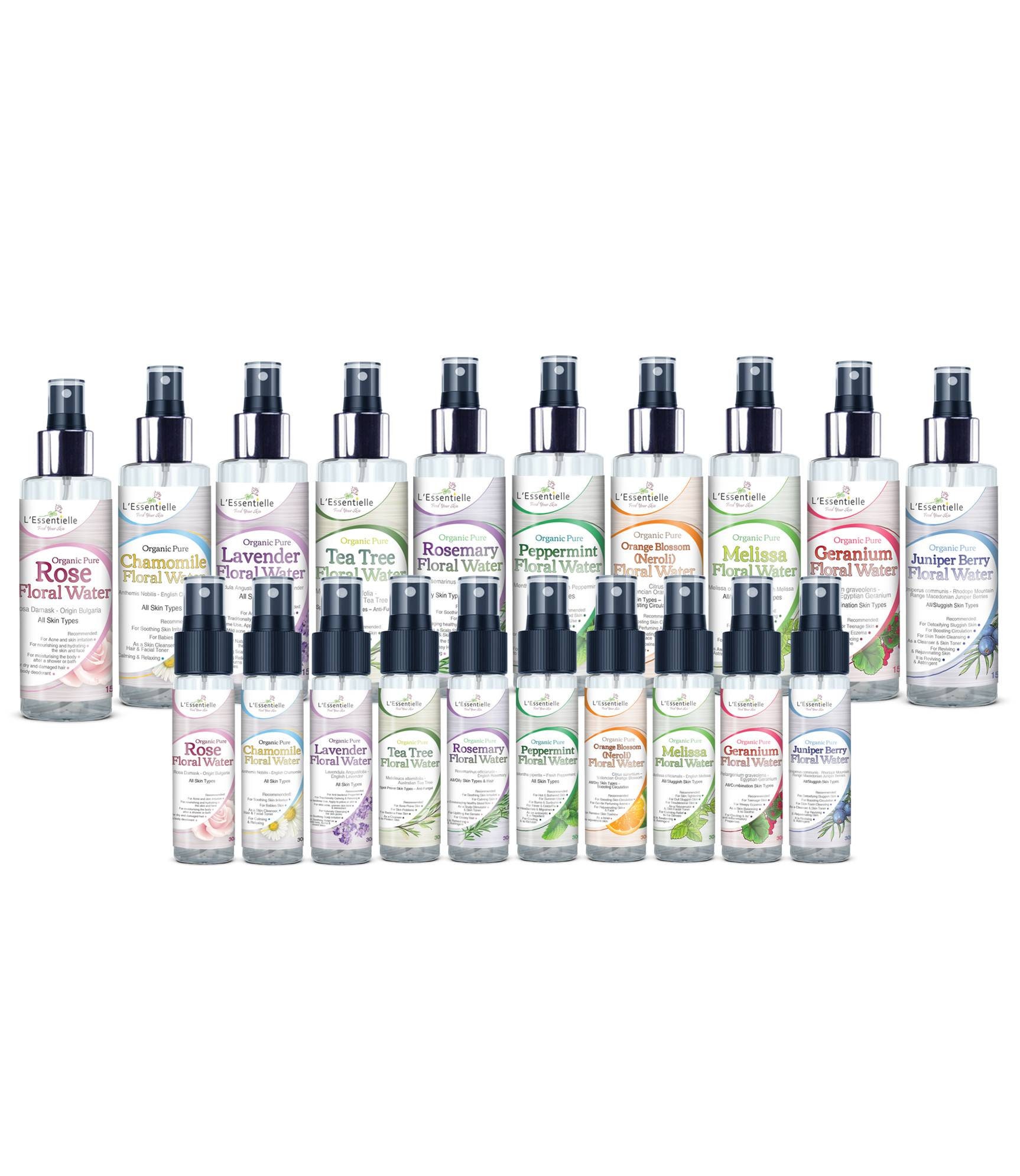 Organic Pure Rose Water Bulgaria Rosa Damascena Hydrosol DUO Pocket ...