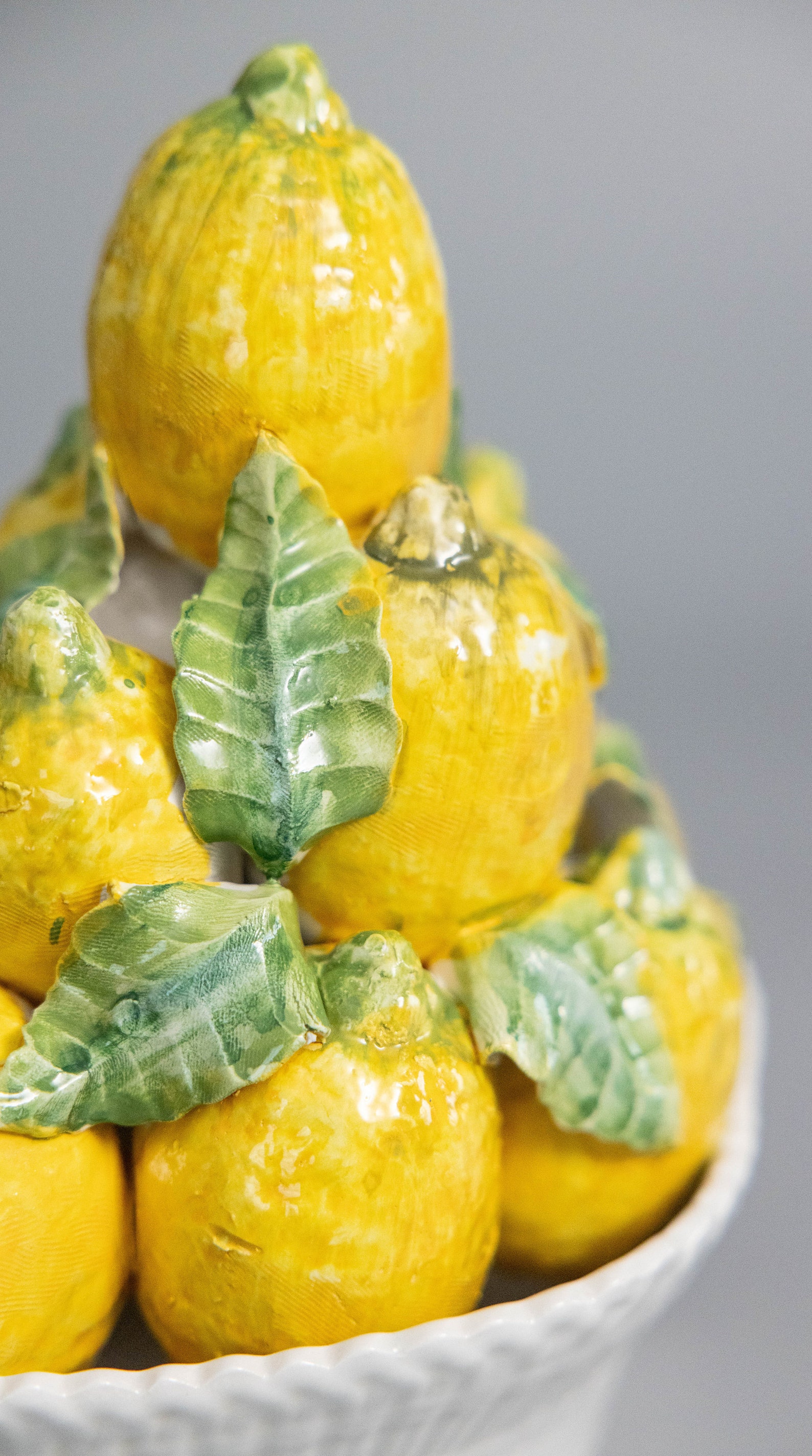 Vintage Italian Majolica Lemon Topiary Centerpiece - Etsy