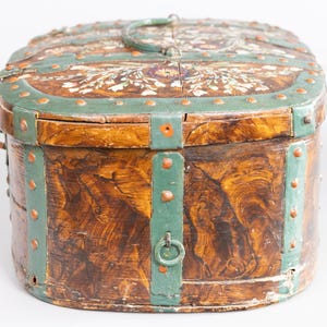 19th Century Swedish Allmoge Folk Art Bentwood Chest - Etsy