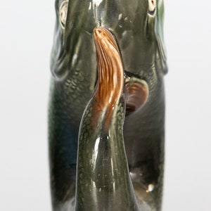 19th Century English Majolica Gurgling Fish Pitcher Jug - Etsy