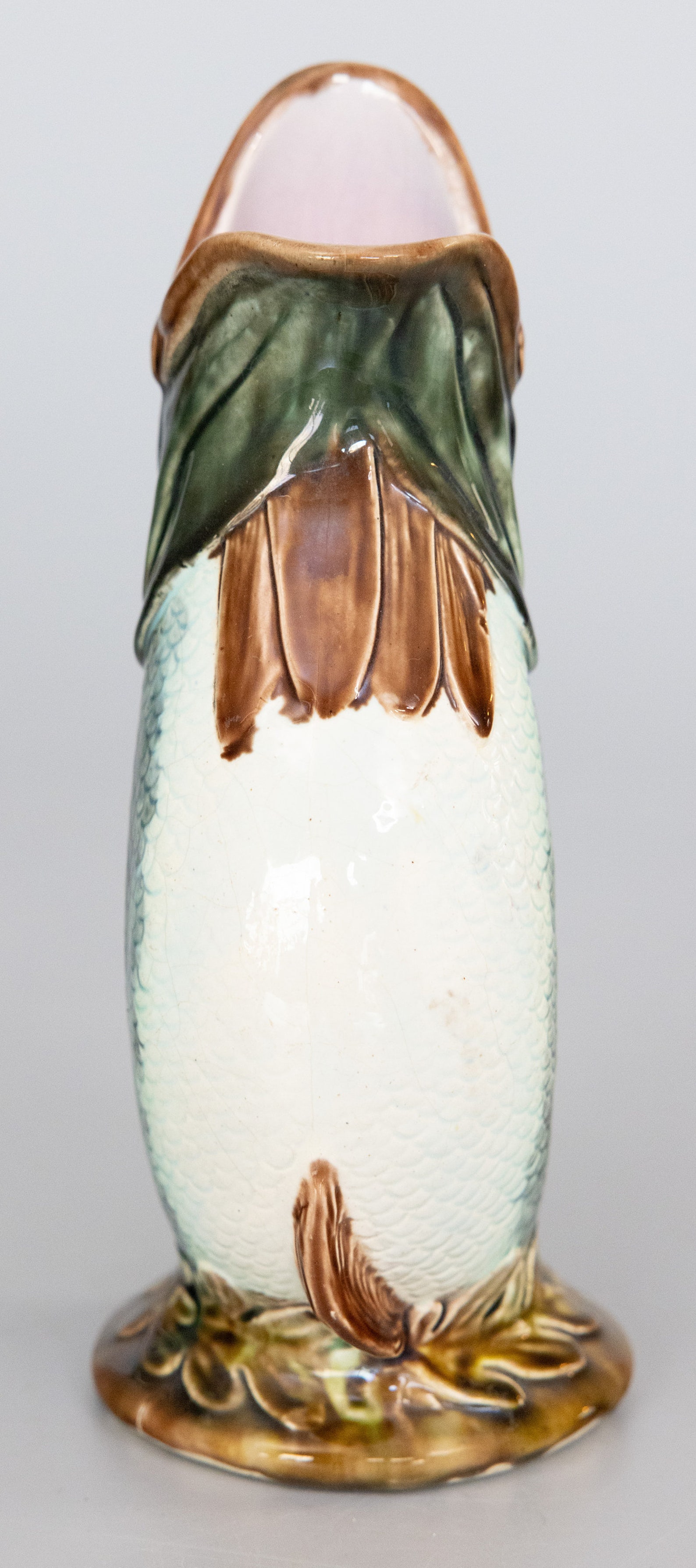 19th Century English Majolica Gurgling Fish Pitcher Jug - Etsy