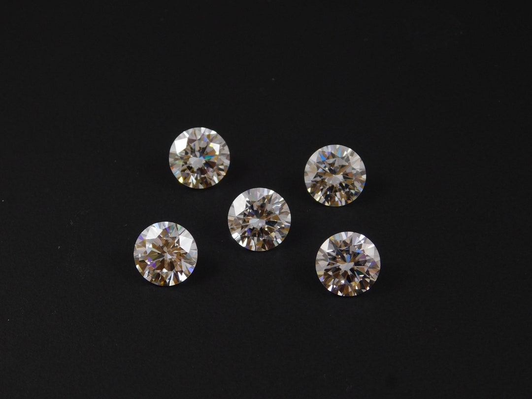 Cubic Zirconia Round Diamond Simulant Brilliant Cut Loose Stones ...