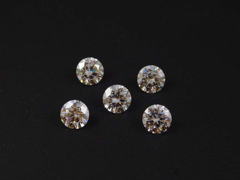 Cubic Zirconia Round Diamond Simulant Brilliant Cut Loose - Etsy
