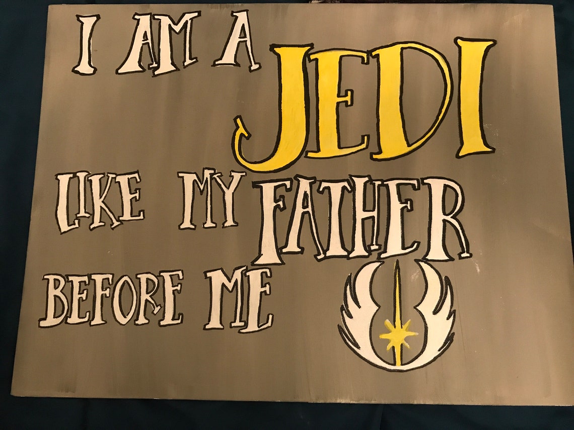 Star Wars Scripture Set of Canvases - Etsy